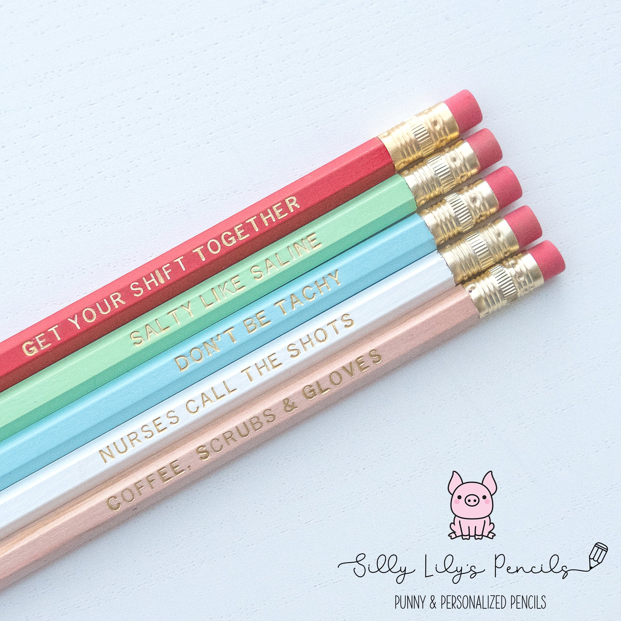 Nurse Pencil Set | Silly Lily's Pencils